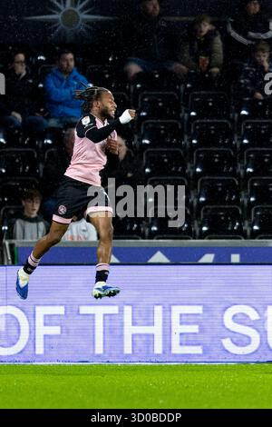 Rumarn Burrell of Queens Park Rangers controls the ball during the Sky ...