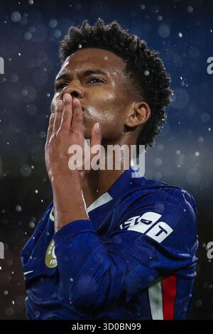 Estevao of Chelsea celebrates scoring his sides second goal during ...