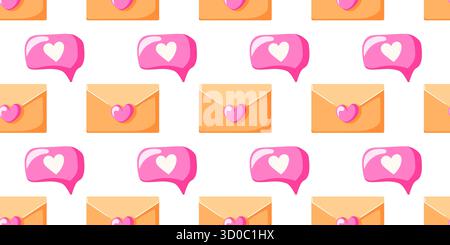 envelope with speech bubble in heart shape over white background ...
