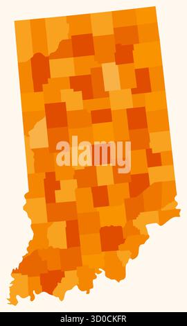 Orange County (Indiana) outline map set Stock Vector Image & Art - Alamy