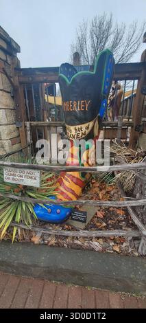 Large Boho-Style Cowboy Boot Sculpture in Wimberley, Texas Stock Photo ...