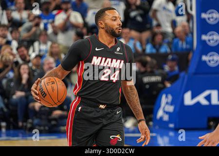 Miami Heat guard Norman Powell (24) looks to shoot over New York Knicks ...