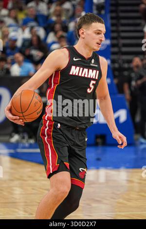 Miami Heat forward Nikola Jovic (5) in the first half of an NBA ...