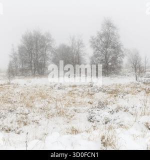Snow covers the landscape, Yorkshire UK Stock Photo - Alamy