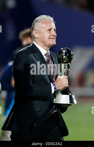 Santiago, Chile - October 19: Davor Suker, football legend, holds the ...