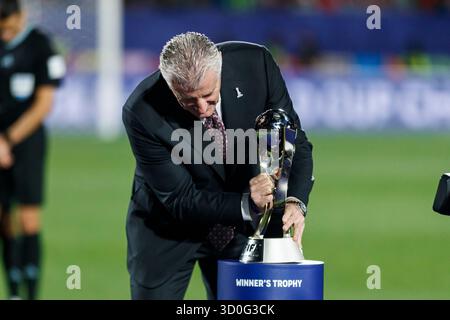Santiago, Chile - October 19: Davor Suker, football legend, holds the ...