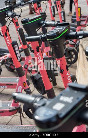 Voi electric scooter hire scheme in Oxford, UK Stock Photo - Alamy