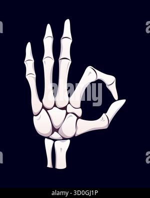 peace sign skeleton hand vector illustration Stock Vector Image & Art ...