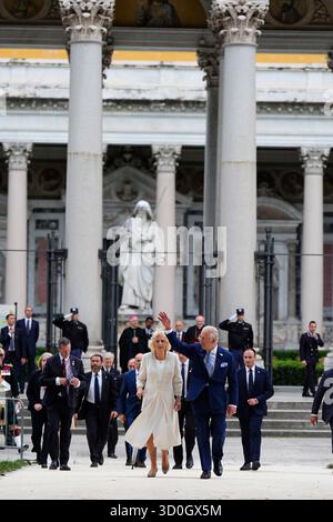 Italy, Rome, 23 October, 2025 : King Charles and Queen Camilla visiting ...