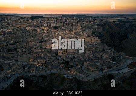 Matera Italy - Sassi districts. Ancient town in Basilicata region ...
