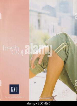 poster advertising Gap fashion house with Liya Kebede in paper magazine ...