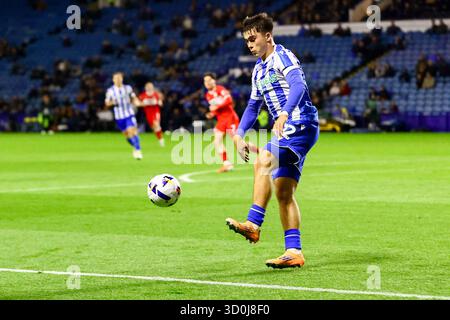 Harry Amass of Sheffield Wednesday controls the ball during the Sky Bet ...