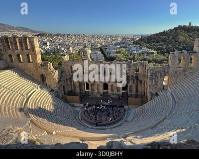 The Odeon of Heroes Atticus (Herodion) is a Greek ampitheater aty ...