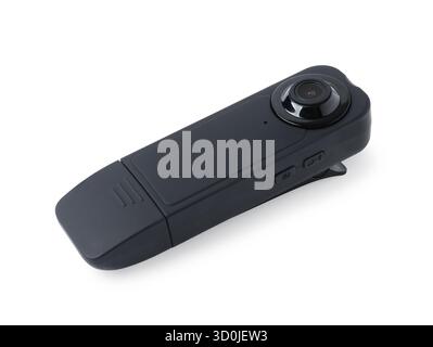 Modern hidden spy camera isolated on white Stock Photo - Alamy