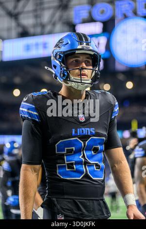 Detroit Lions kicker Jake Bates makes a 22-yard field goal during the ...