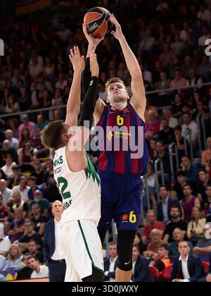 Jan Vasely of FC Barcelona in action during the EuroLeague regular ...