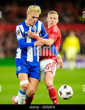Nottingham Forest's Oleksandr Zinchenko during the Premier League match ...