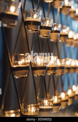 elegant wedding decorations made of natural flowers and green elements ...