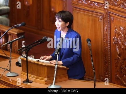 Japanese Prime Minister Sanae Takaichi arrives at the Prime Minister's ...