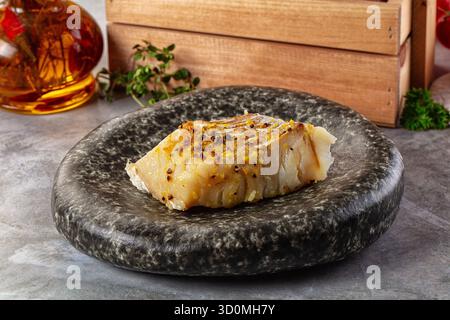 Steamed dietary cod fish fillet with spices Stock Photo - Alamy