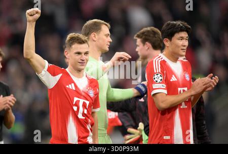 Final celebration from left: Joshua Kimmich, Florian Wirtz, Leroy Sane ...