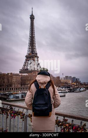 Bridge overlooking a river in Paris, Ontario, Canada. (Photo by ...