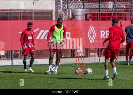 Ansu Fati seen during training session in AS Monaco training center in ...