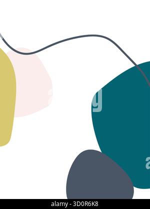 Geometric abstract background with connected line and dots. Structure ...