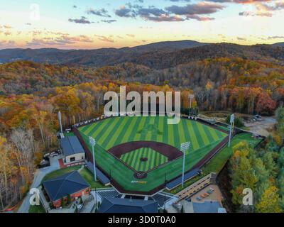 Drone view of Beaver Field at Jim and Bettie Smith Stadium, Appalachian ...