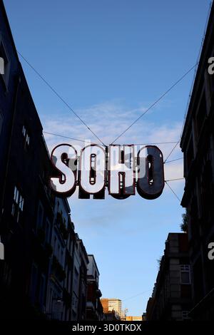 Soho sign in Beak Street, Soho, London, England, UK Stock Photo - Alamy