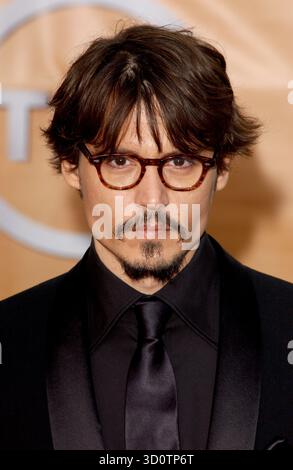 Actor Johnny Depp attends a news conference for the film Minamata ...