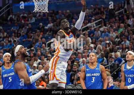 Atlanta Hawks forward Mouhamed Gueye (18) goes up to shoot against the ...