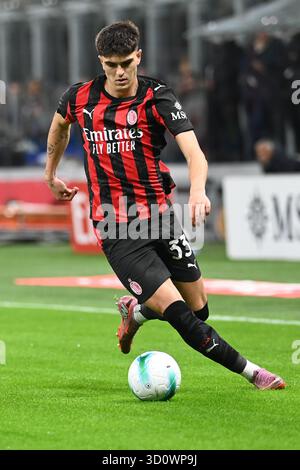 Davide Bartesaghi of AC Milan during the Serie A Enilive match between ...