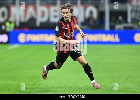Luka Modric of AC Milan in action during the Serie A Enilive match ...