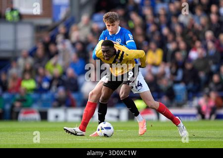 Stoke City's Divin Mubama (left) celebrates scoring their side's second ...