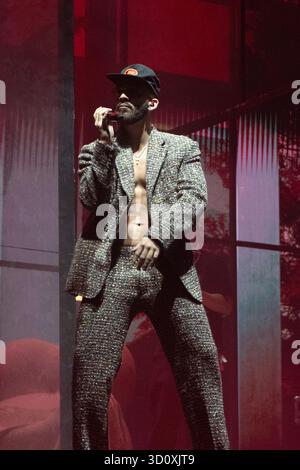 Colombian superstar Manuel Turizo performs on stage, kicking off the ...