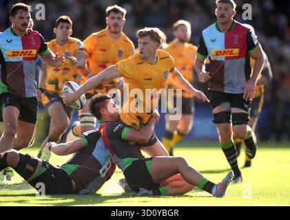 Alex Hearle, of Newcastle Red Bulls scores the winning try during the ...