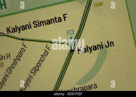 Kalyani Jn - India Railways junction schematic transport map train ...