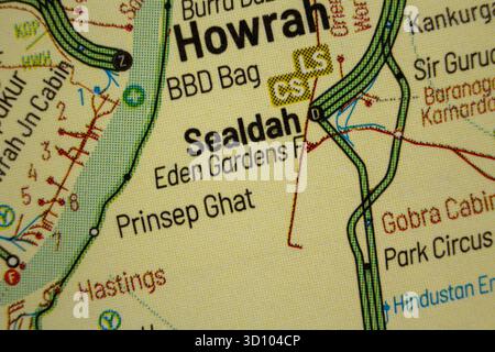 Sealdah - India Railways junction schematic transport map train station ...