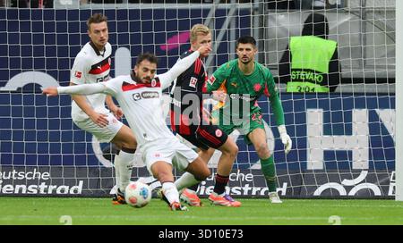 from left: Danel Sinani, Jonathan Tah, Luis Diaz (Bayern) Munich ...