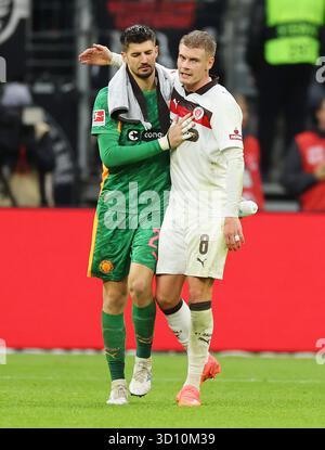 From left: Goalkeeper Nikola Vasilj, Goalkeeper Coach Kenan Hasagic ...