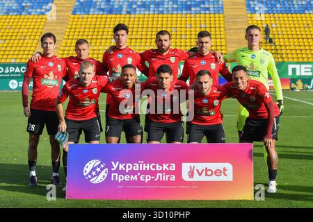 Players of FC Rukh pose for a photo seen during Ukrainian Premier ...