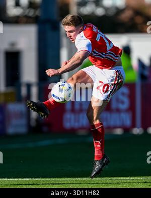 Harrison Neal of Fleetwood Town during the Sky Bet League 2 match ...