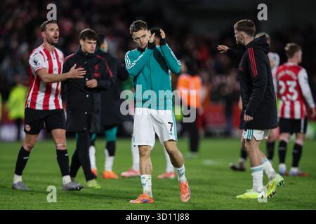 Florian Wirtz of Liverpool applauds the fans after the final whistle ...