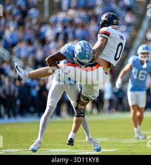 Virginia tight end Sage Ennis (0) lines up on offense against Duke ...