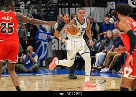 Orlando Magic guard Desmond Bane (3) dribbles the ball in the second ...