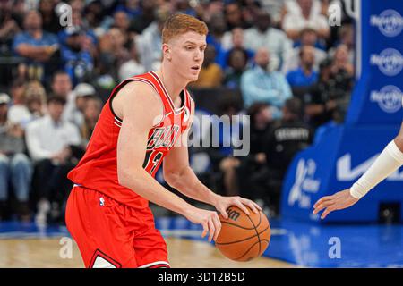 Chicago Bulls guard Kevin Huerter (13) blocks the shot of Utah Jazz ...