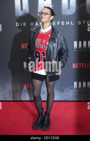Taneshia Abt at the premiere of the Netflix film Babo in the Astor Film ...