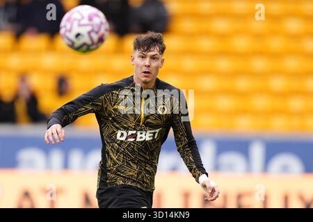 Wolverhampton Wanderers' Jorgen Strand Larsen (centre) rues a missed ...