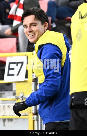 Club's Hugo Vetlesen pictured during a training session of Belgian ...